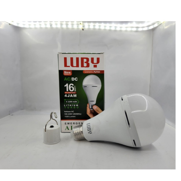 Jual LUBY ALADDIN 16WATT / LAMPU LED EMERGENCY 16W / LAMPU AC DC 16Watt ...