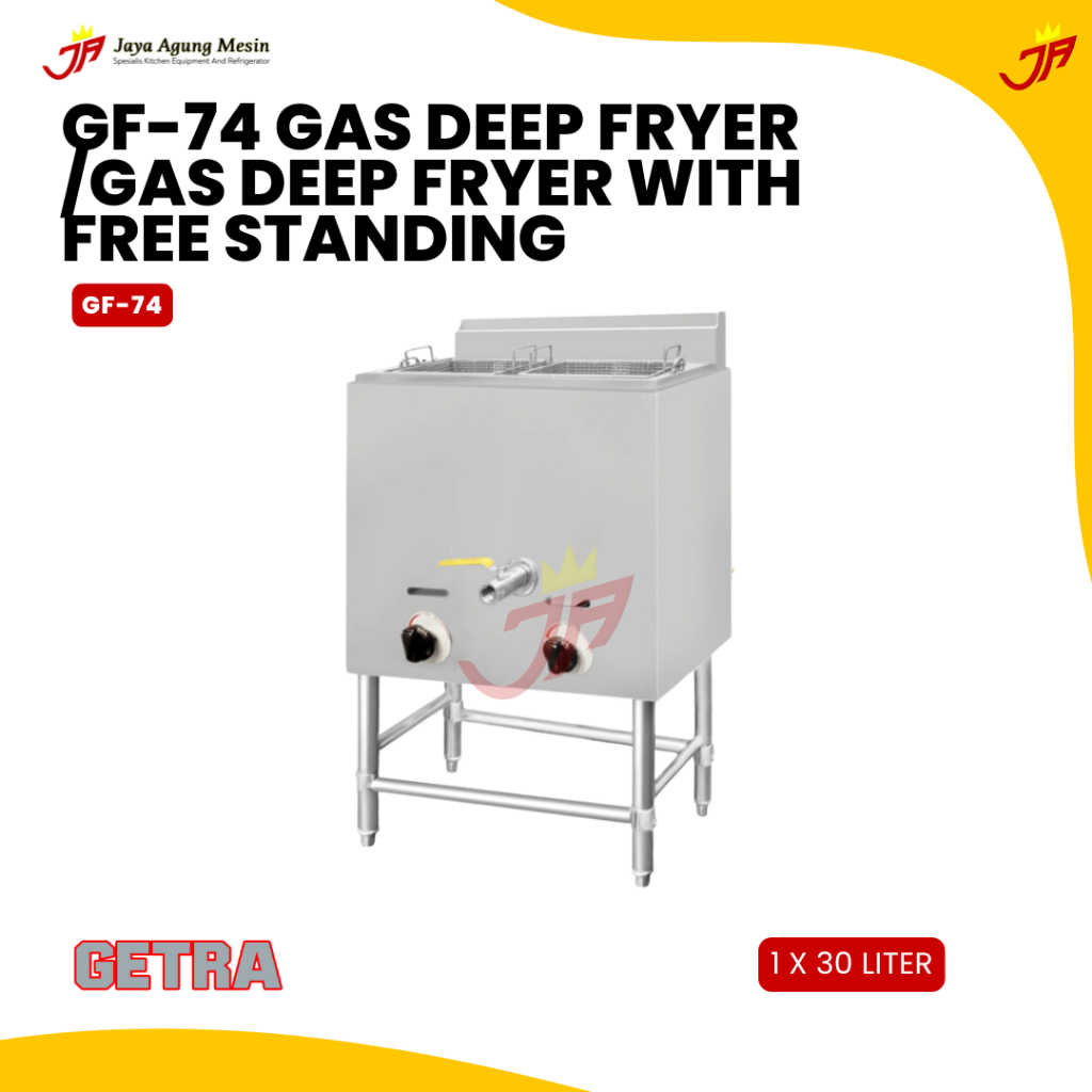 Jual GETRA GF-74 Gas Deep Fryer /Gas Deep Fryer with Free Standing ...