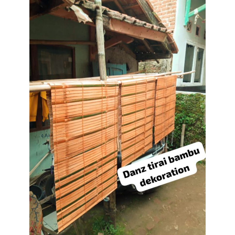Jual Tirai Bambu gulung penahaan sinar matahari dan Percikan air Hujan ...