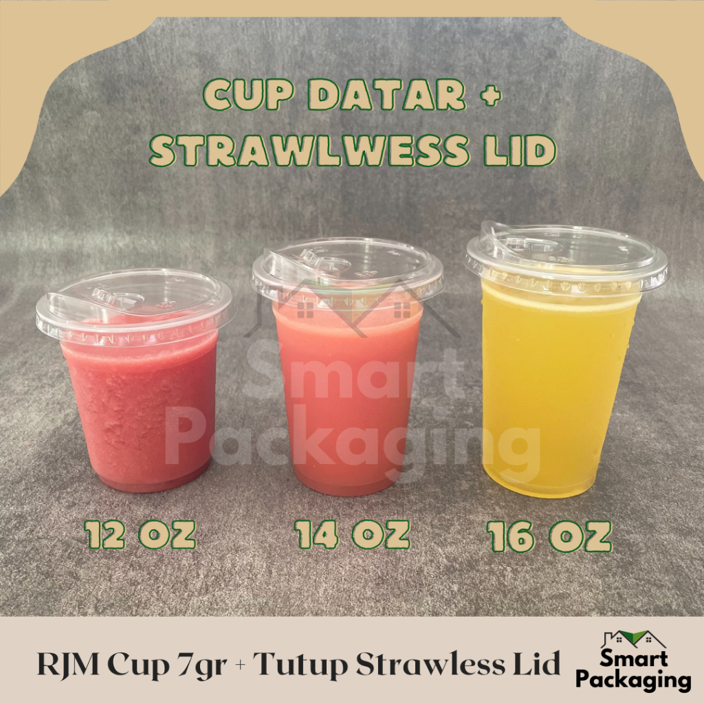 Jual [ISI 50 PCS] RJM Gelas Plastik PP 7gr 12 Oz 14 Oz 16 Oz ...