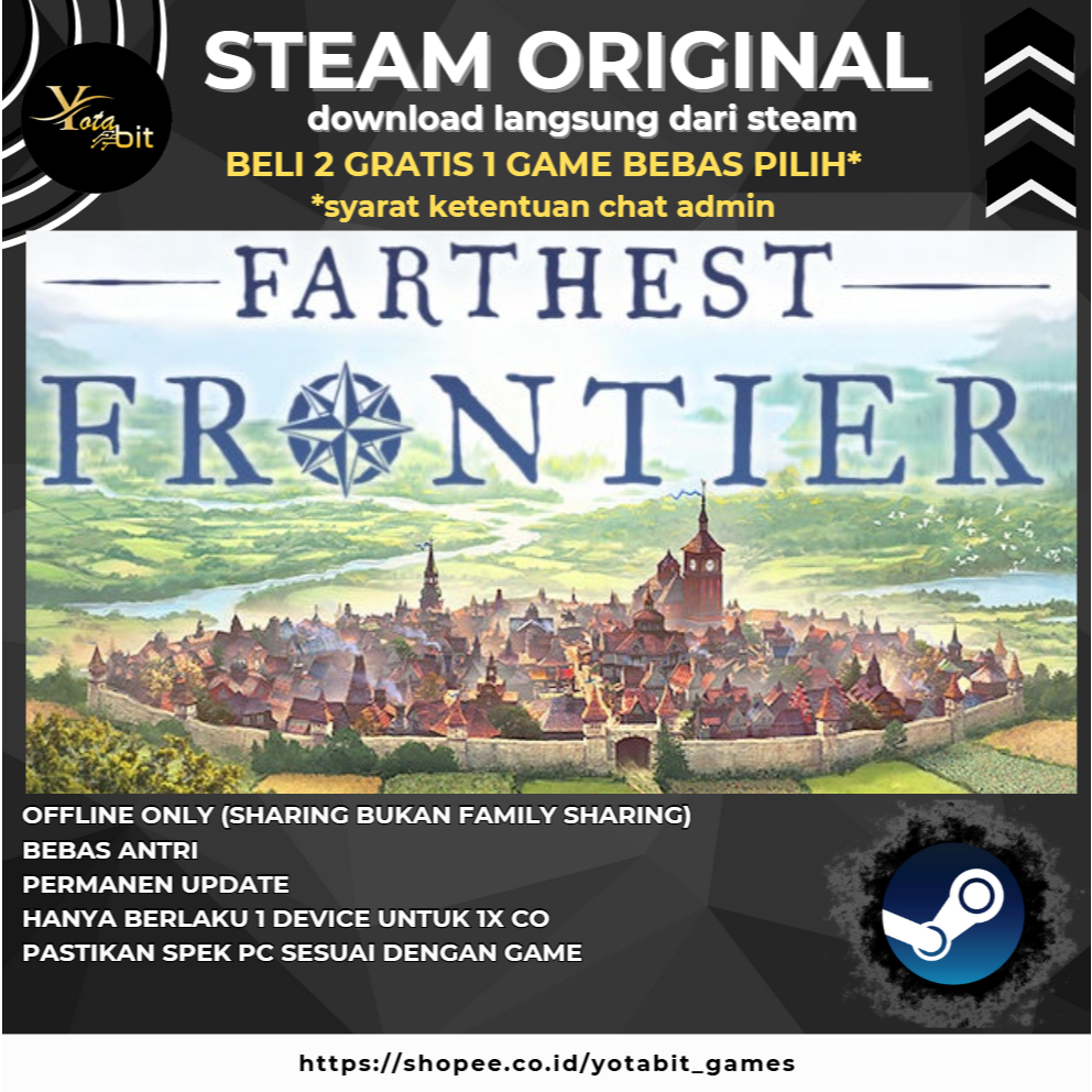 Jual Farthest Frontier PC Game Sharing Original Offline | Shopee Indonesia