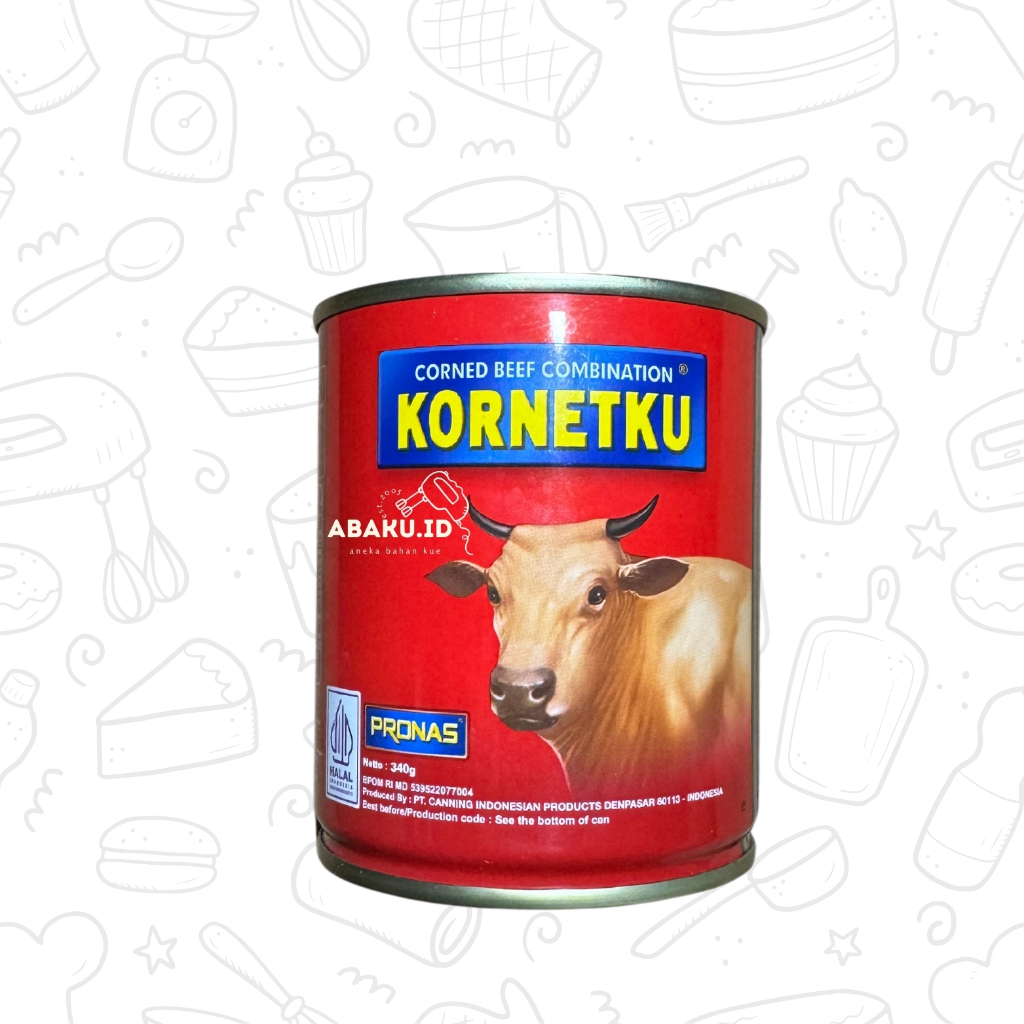 Jual KORNET PRONAS / KORNETKU / CORNED BEEF DAGING SAPI 340 GR | Shopee ...