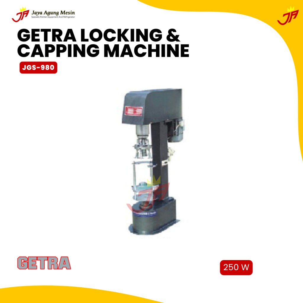 Jual GETRA LOCKING & CAPPING MACHINE (Mesin untuk memasang tutup botol ...