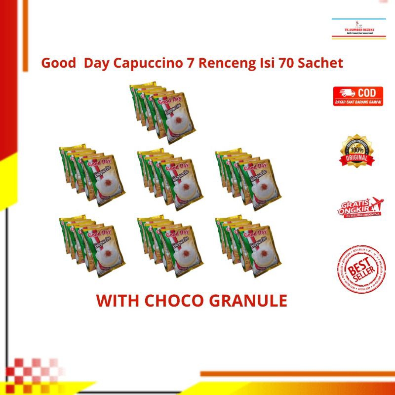 Jual [PAKET HEMAT ISI 7] Goodday CAPUCCINO 7 Renceng Isi 70 Sachet ...