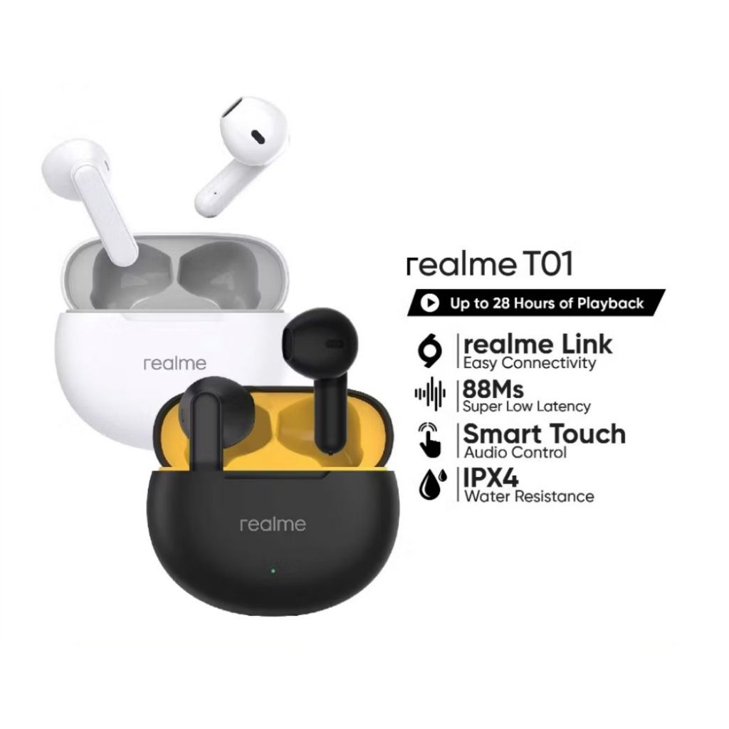 Jual REALME BUDS T01 ORIGINAL GARANSI RESMI REALME 1 TAHUN | Shopee ...