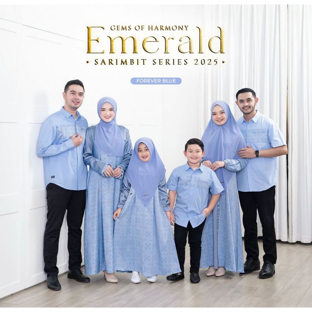 Jual YASMEERA Sarimbit 2025 Emerald Series Warna Forever Blue | Shopee ...