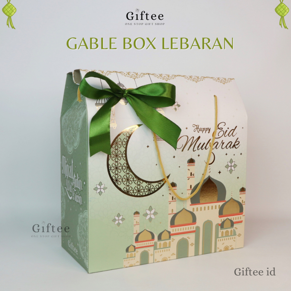 Jual BOX HAMPERS LEBARAN MEWAH GABLE BOX LEBARAN KEMASAN PARCEL ...