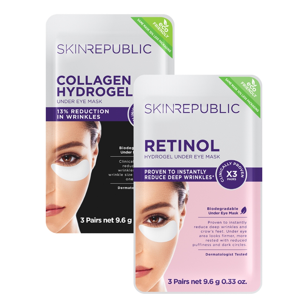 Jual Skin Republic Collagen & Retinol Under Eye Mask Bundle 2 - Masker ...
