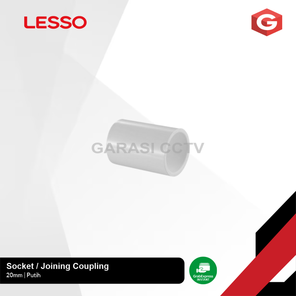 Jual Socket Pipa Listrik Conduit PVC Lesso 20mm | Shopee Indonesia