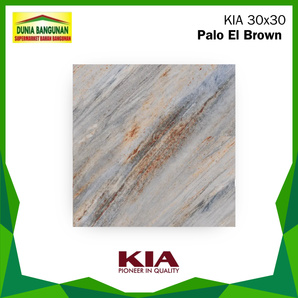 Jual Keramik 30x30 KIA Palo El Brown Keramik Lantai Kasar / Keramik ...