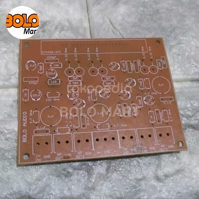 Jual PCB Amplifier 3Channel STK 402 (220-270) | Shopee Indonesia
