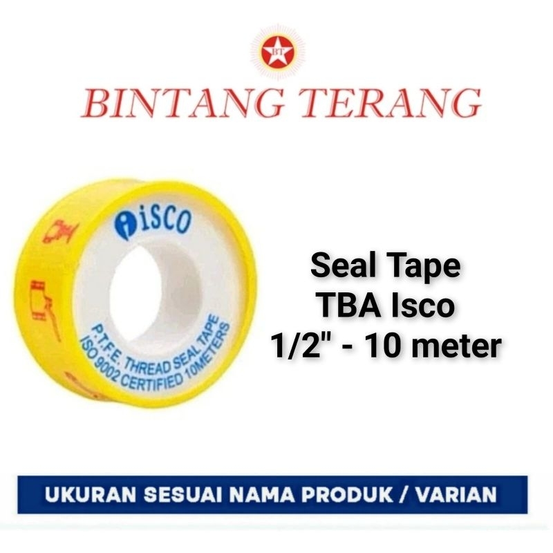 Jual Seal Tape TBA 1/2" - 10 meter / Sealtape Impor / Isolasi Drat Kran ...