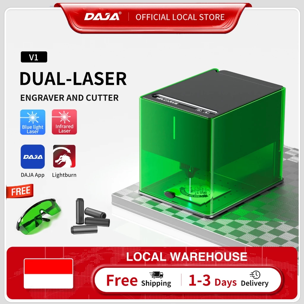 Jual DAJA V1/Mesin ukiran laser/Cocok untuk ukiran DIY/Gantungan kunci ...