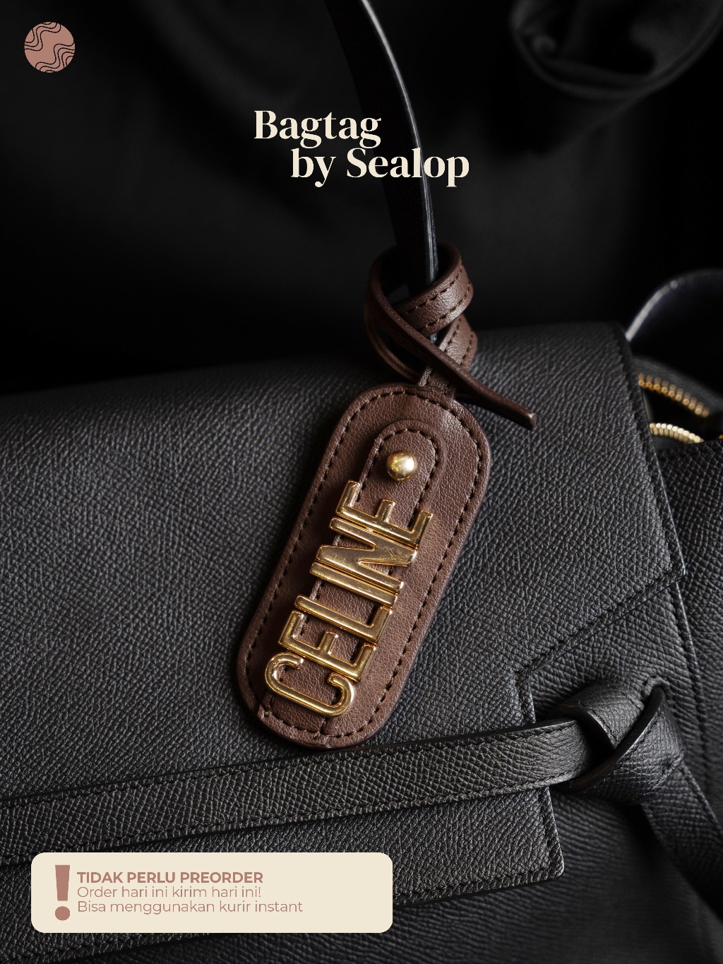 Jual Series 2 - Mocha - Initial Bagtag Custom - cocok untuk semua ...