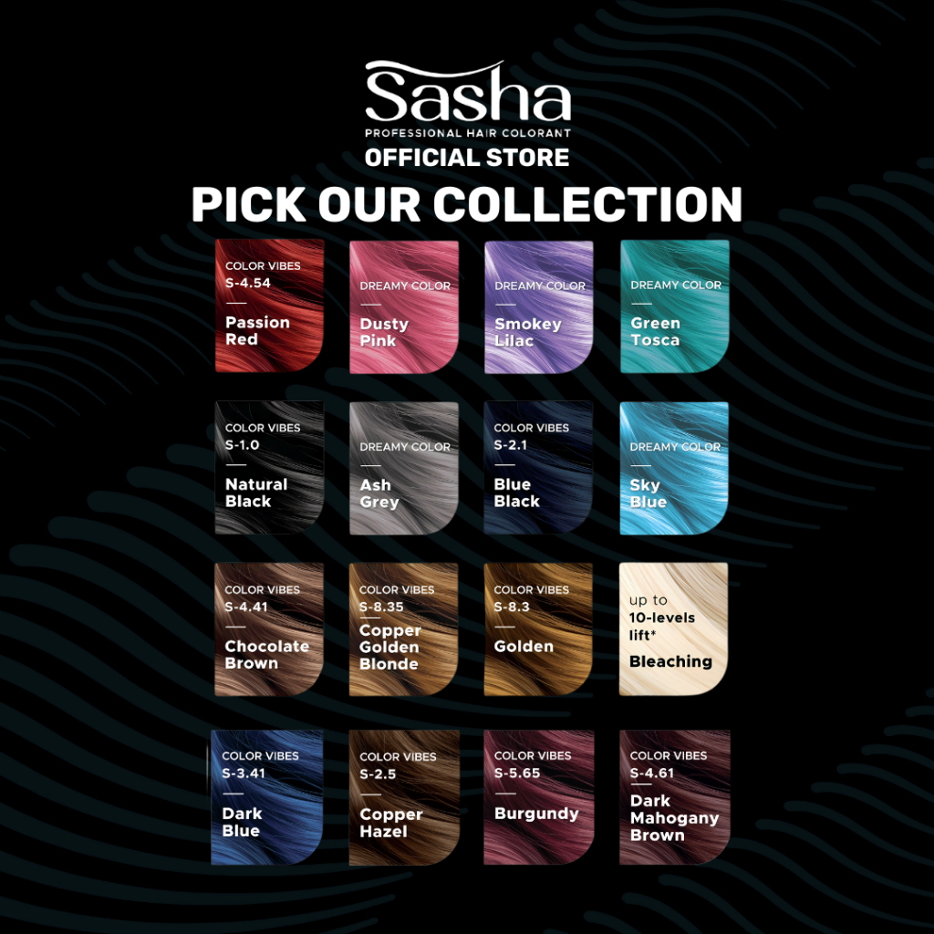 Jual Sasha Hair Professional Colorant / Bleaching Box | Hair ...