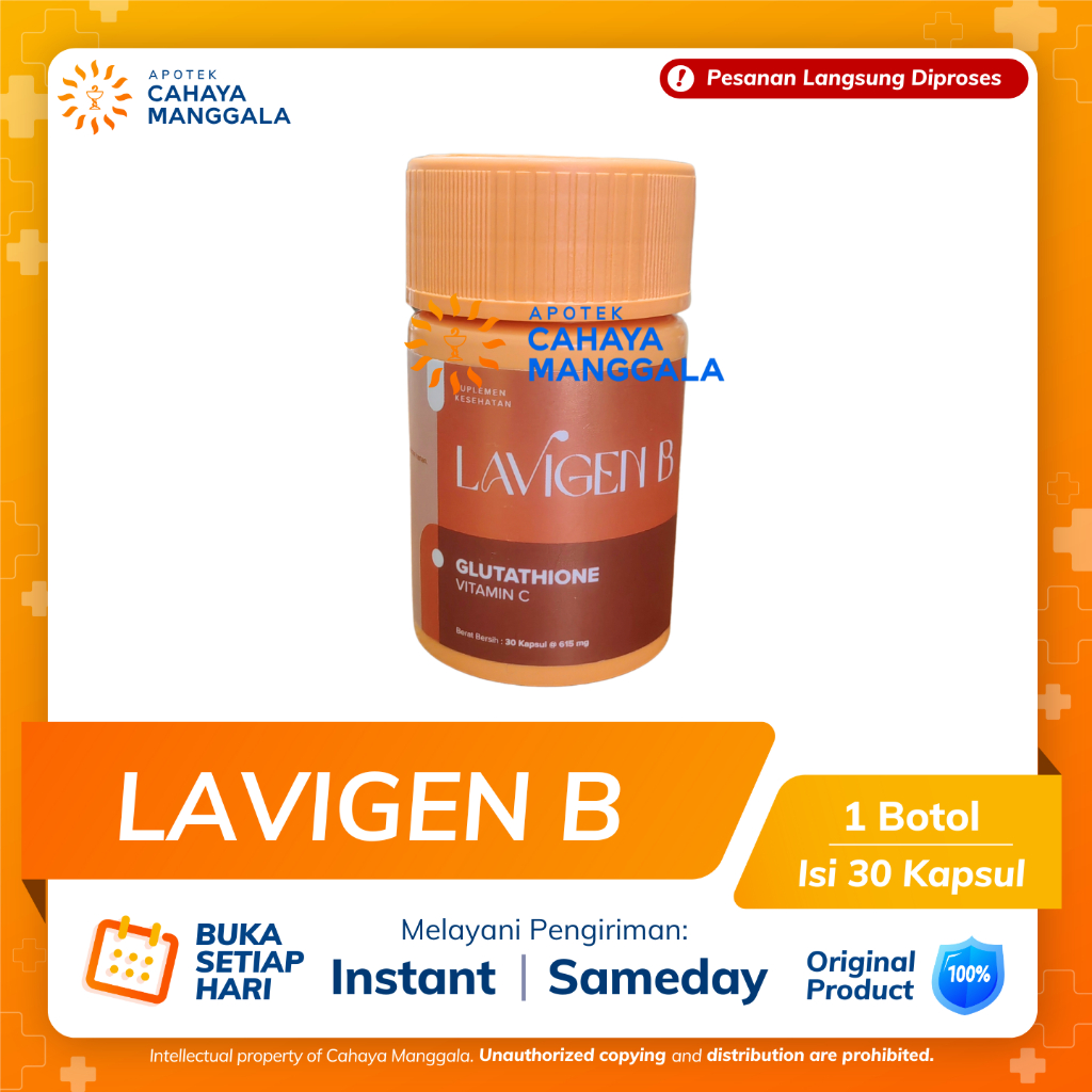 Jual LAVIGEN B SUPLEMEN KESEHATAN PER BOTOL @ 30 KAPSUL | Shopee Indonesia