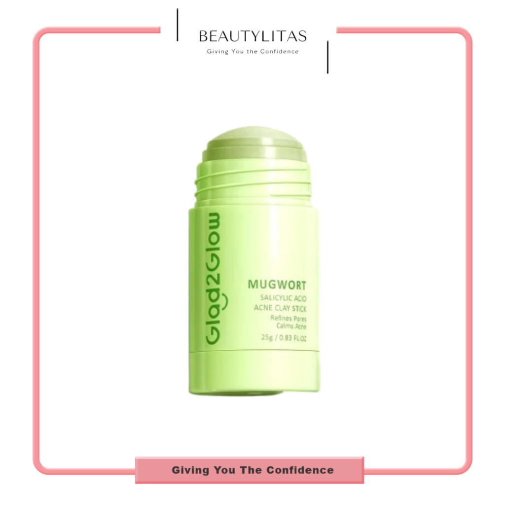 Jual GLAD2GLOW Real Mugwort Salicylic Acid Acne Control Clay Mask Stick 25g | Shopee Indonesia
