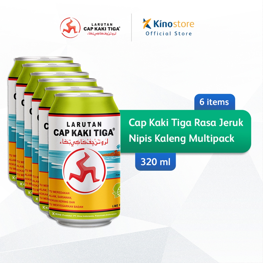 Jual Cap Kaki Tiga Rasa Jeruk Nipis Kaleng 320ml | Shopee Indonesia