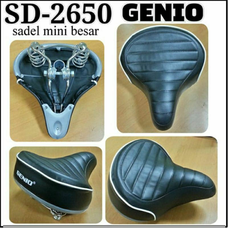 Jual Sadel jok sepeda mini per super lebar jumbo empuk GENIO sepeda ...