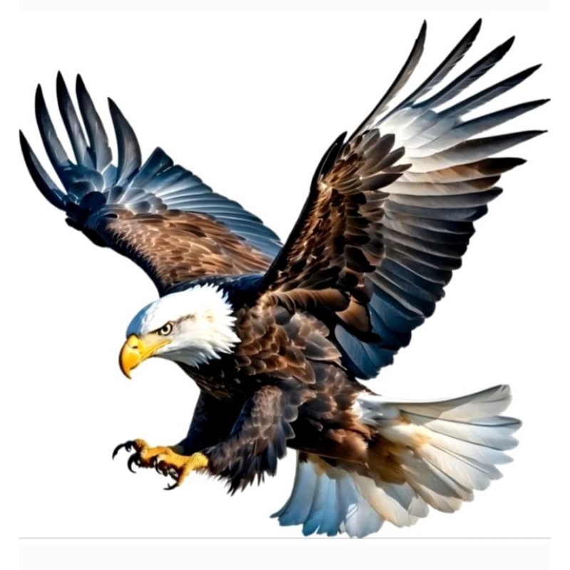 Jual stiker rajawali keren, stiker print sudah cutting, size 10 x 10 cm ...