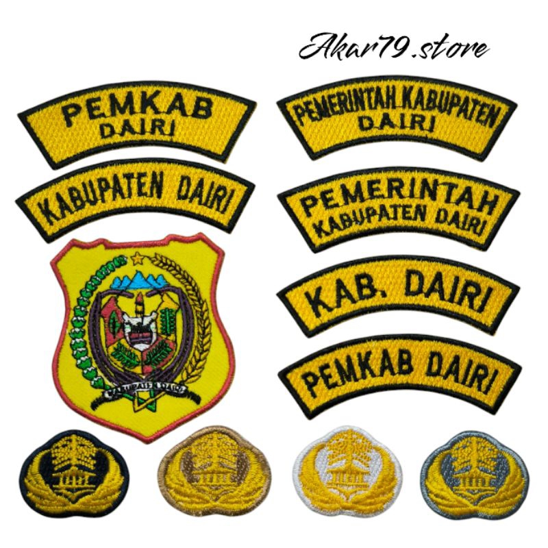 Jual BORDIR LOGO LOKASI KORPRI ATRIBUT SERAGAM ASN PNS KABUPATEN DAIRI ...