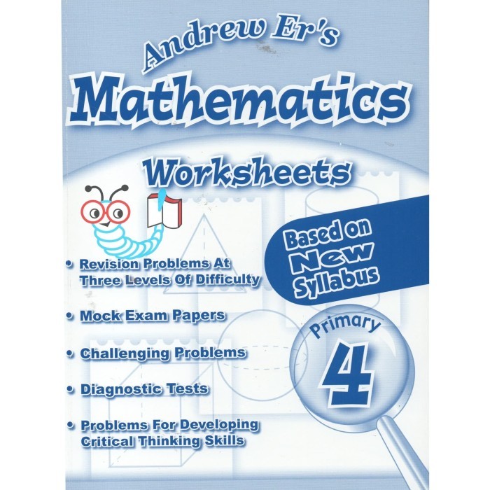 Jual Andrew Er's Mathematics Worksheet P4 | Buku Latihan Soal ...