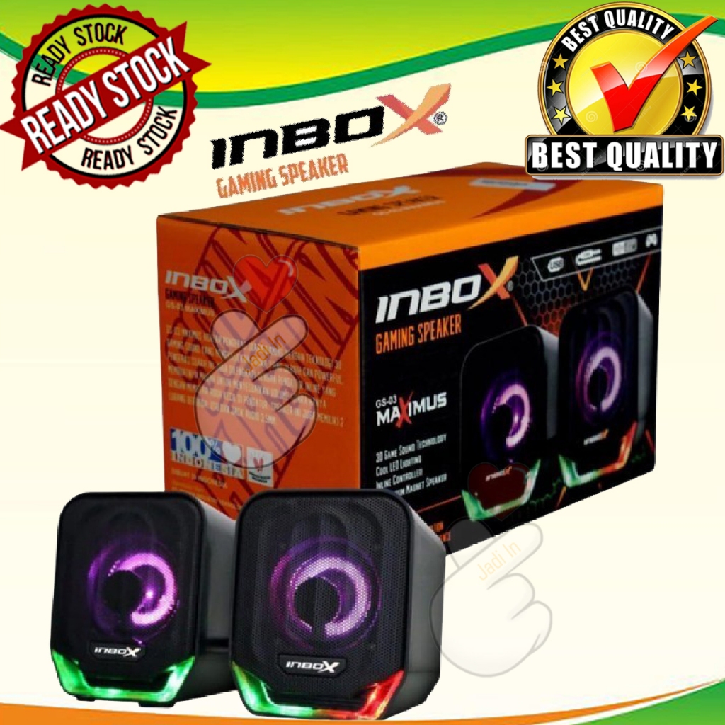 Jual Speaker USB Gaming FOR PC LAPTOP SUPER BASS INBOX GS-03 MAXIMUS ...