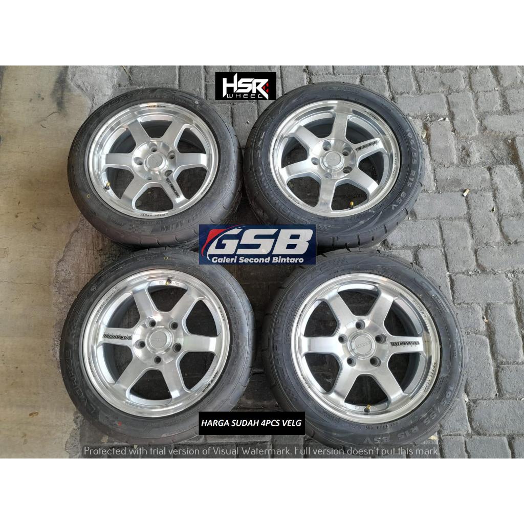 Jual Velg seken model RAYS R15X7 5X114 ET35 SLV + BAN FALKEN 195/185 50 ...
