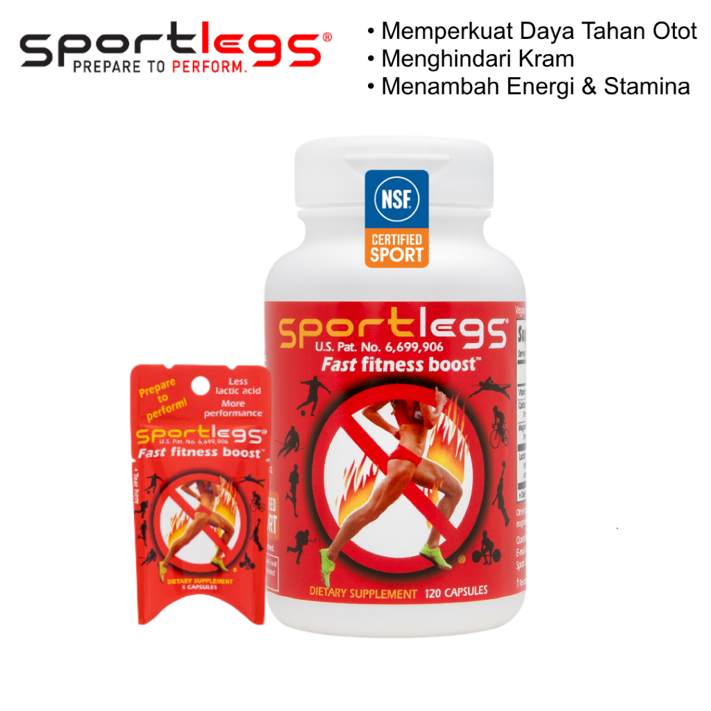 Jual SportLegs Fast Fitness Boost Lactic Acid Supplement / SportLeg Not ...