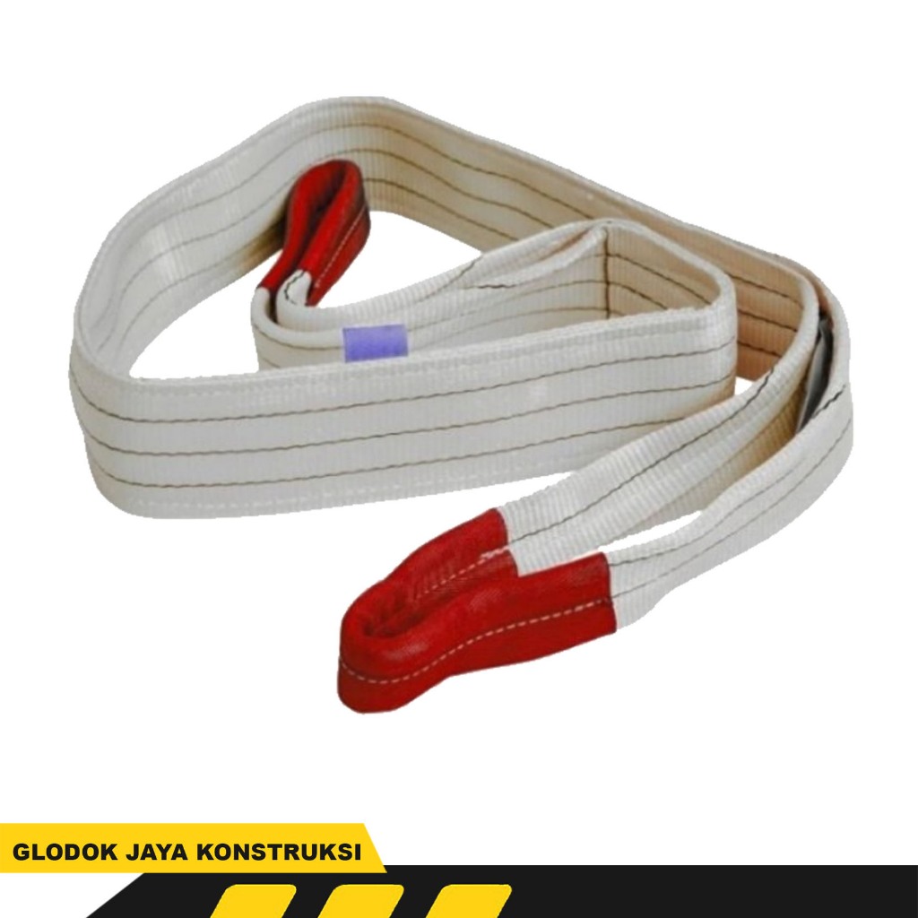 Jual Webbing Sling Belt Lifting Sling Tali Derek Katrol Kerekan Angkat ...