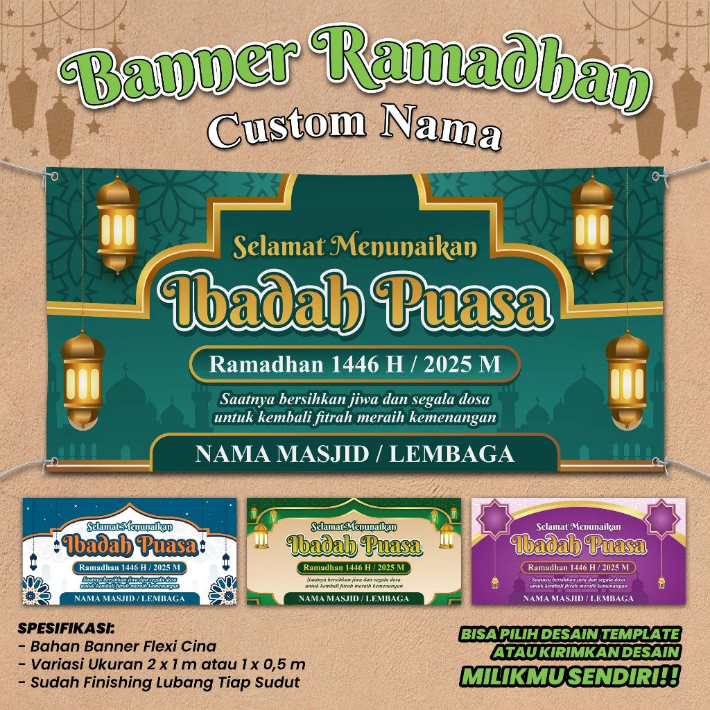 Jual BANNER RAMADHAN & LEBARAN IDUL FITRI - BANNER FLEXY CUSTOM ...