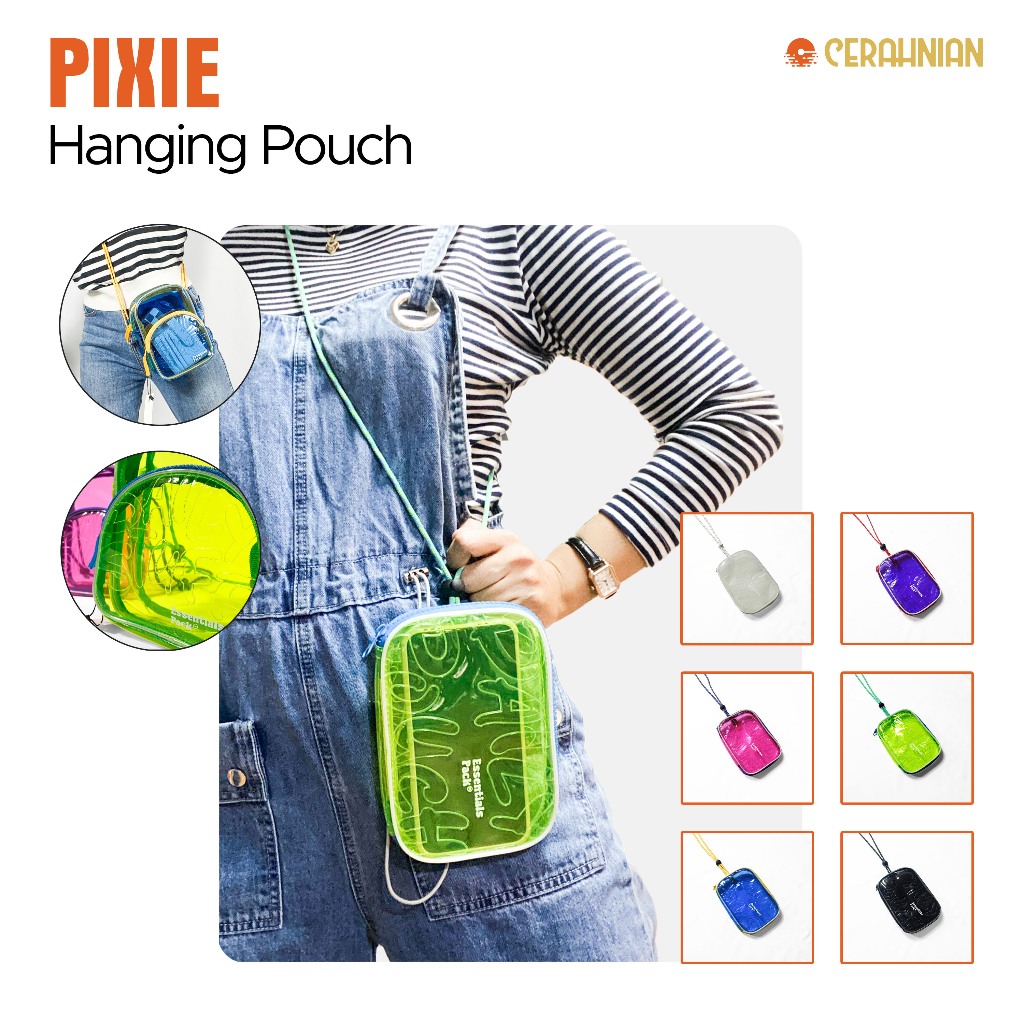 Jual Pouch Mika Transparan Full Color, Hanging Pouch Waterproof, Tas ...