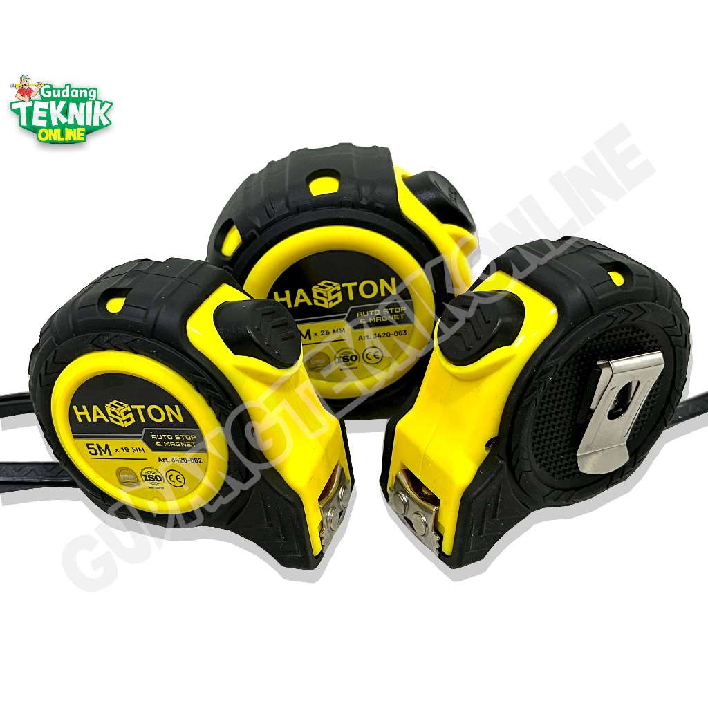 Jual Meteran 3M 5M 7.5M AUTO STOP HASSTON 3420-061 3420-062 3420-063 19mm / Meter Meteran 3 5 7 ...