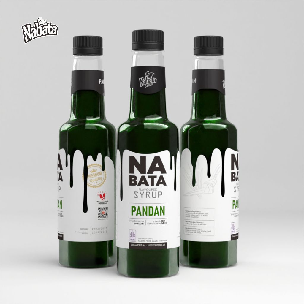 Jual Sirup Rasa Pandan Nabata Drink 750 ML | Daun Pandan - Syrup Pandan ...