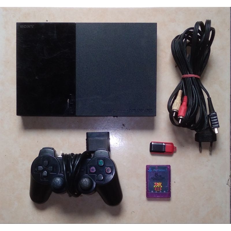 Jual PlayStation 2 Slim Scph.90006 Mcboot/Fortuna + Flesdisk Full Game ...