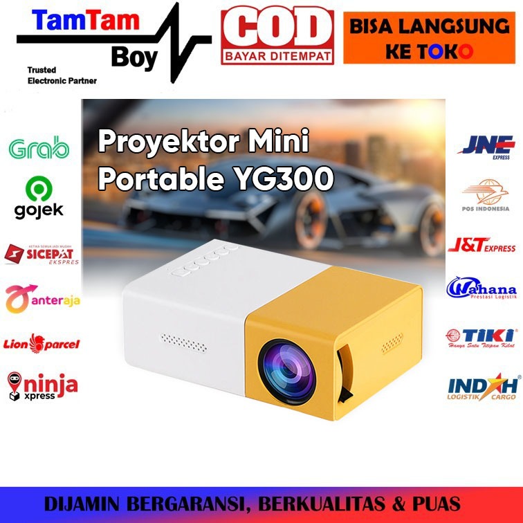 Jual Mini Projector LED Proyektor YG-300 Portable Support 1080p Home ...