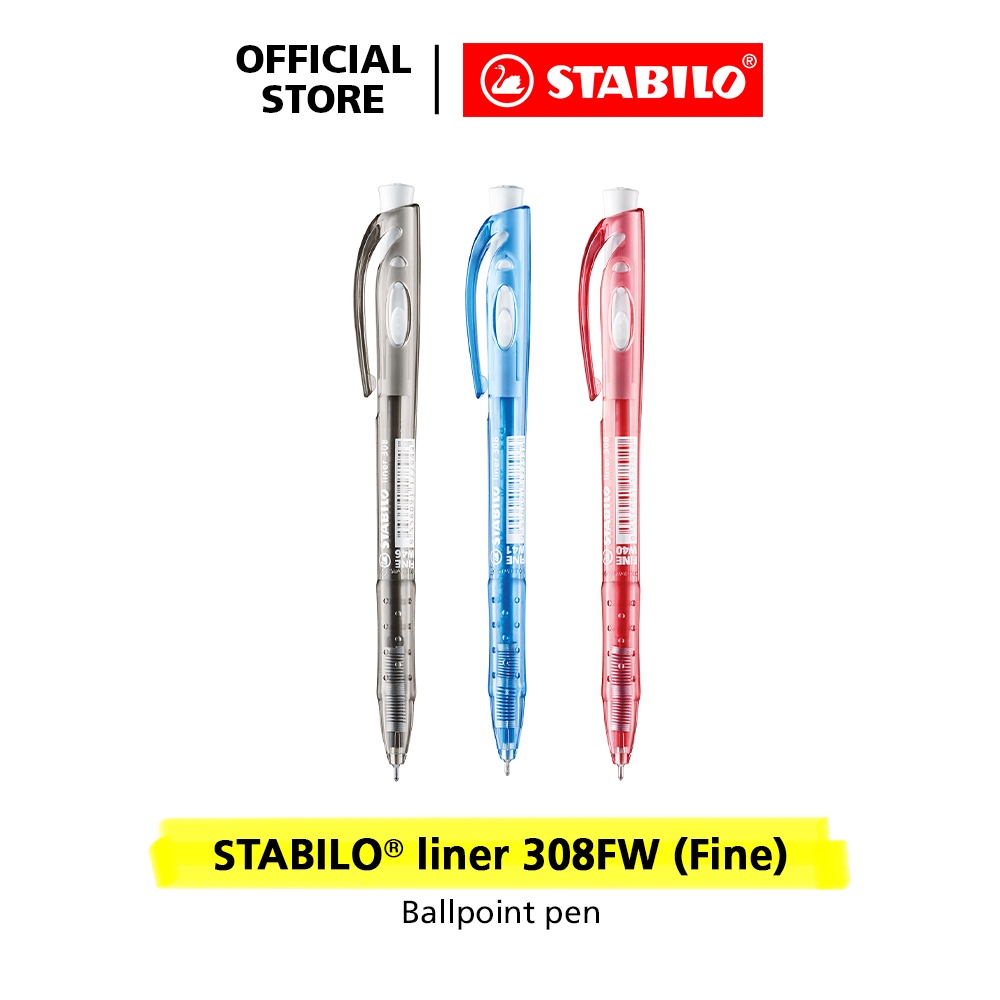 Jual STABILO liner 308FW Ballpoint / Pulpen / Pen | Shopee Indonesia