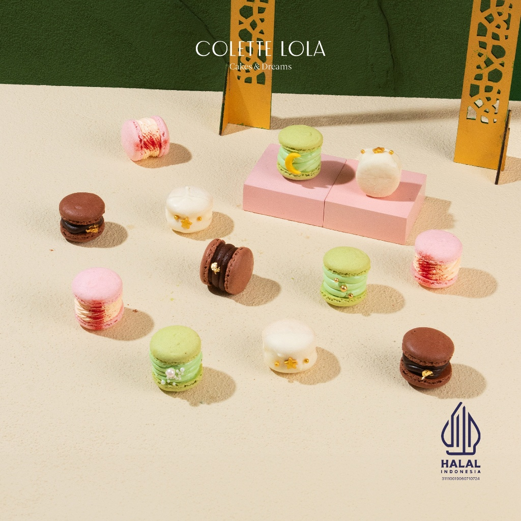 Jual Colette Lola Lebaran Idul Fitri Fat Macarons - 12 pcs | Shopee ...