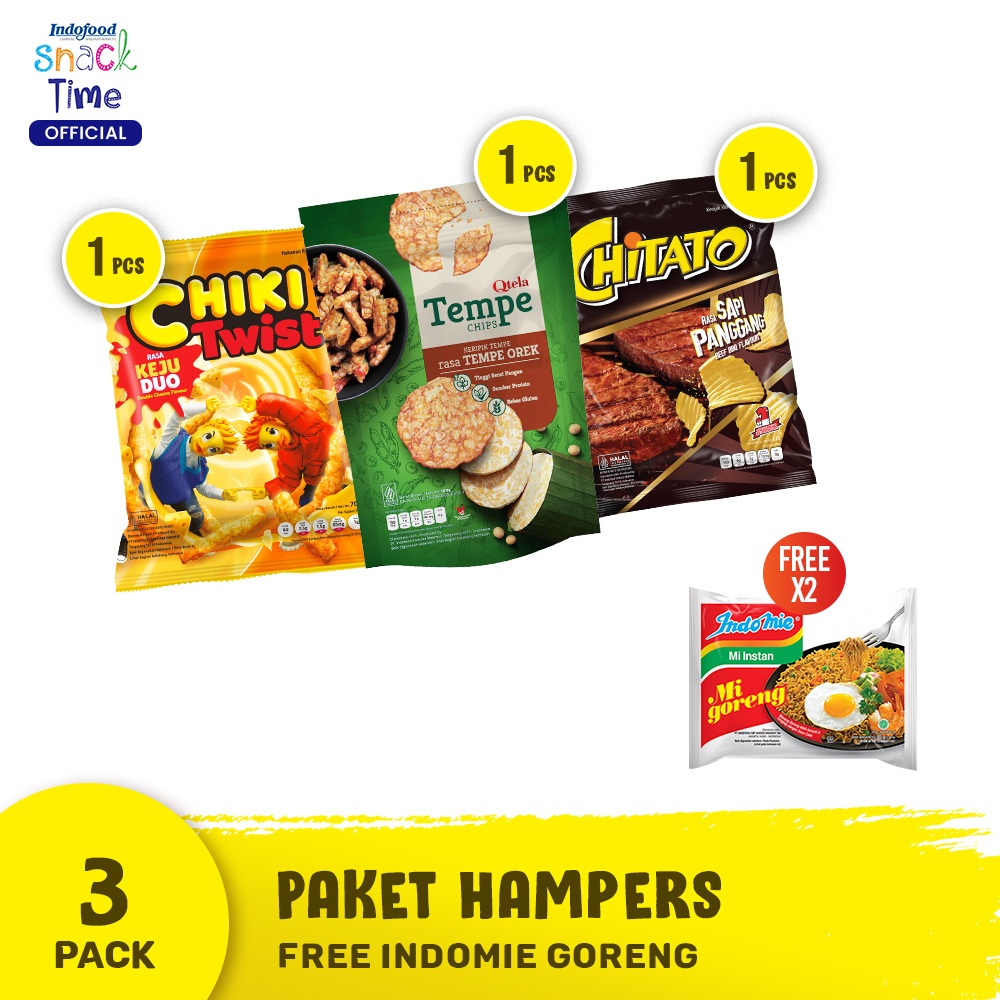 Jual Indofood Snack Time - Paket Hampers Free Indomie Goreng | Shopee ...
