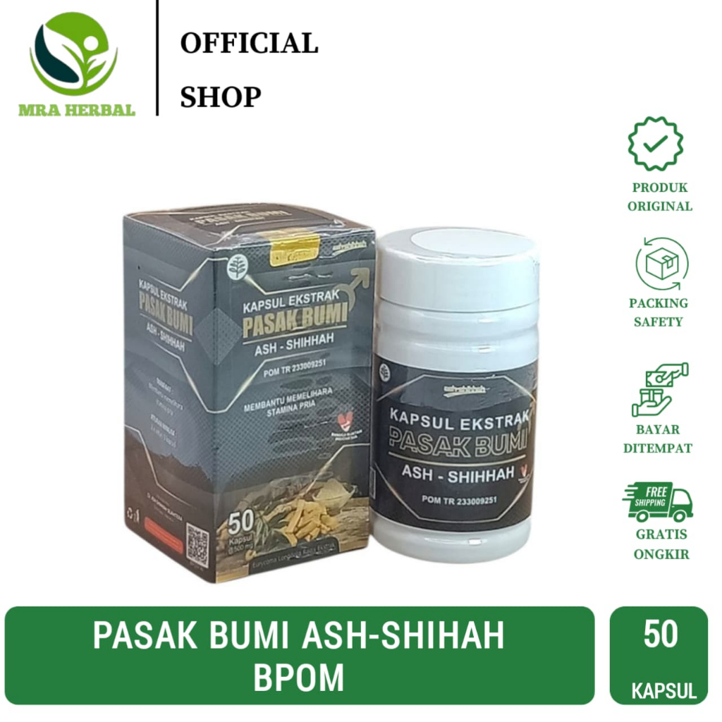 Jual Kapsul Ekstrak Pasak Bumi Ash-Shihah | Kapsul Pasak Bumi | Isi 50 Kapsul (BPOM) | Shopee ...
