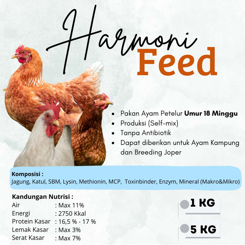 Jual Pakan Ayam Self-Mix (Complit Feed) Tanpa Antibiotik Ayam Petelur ...