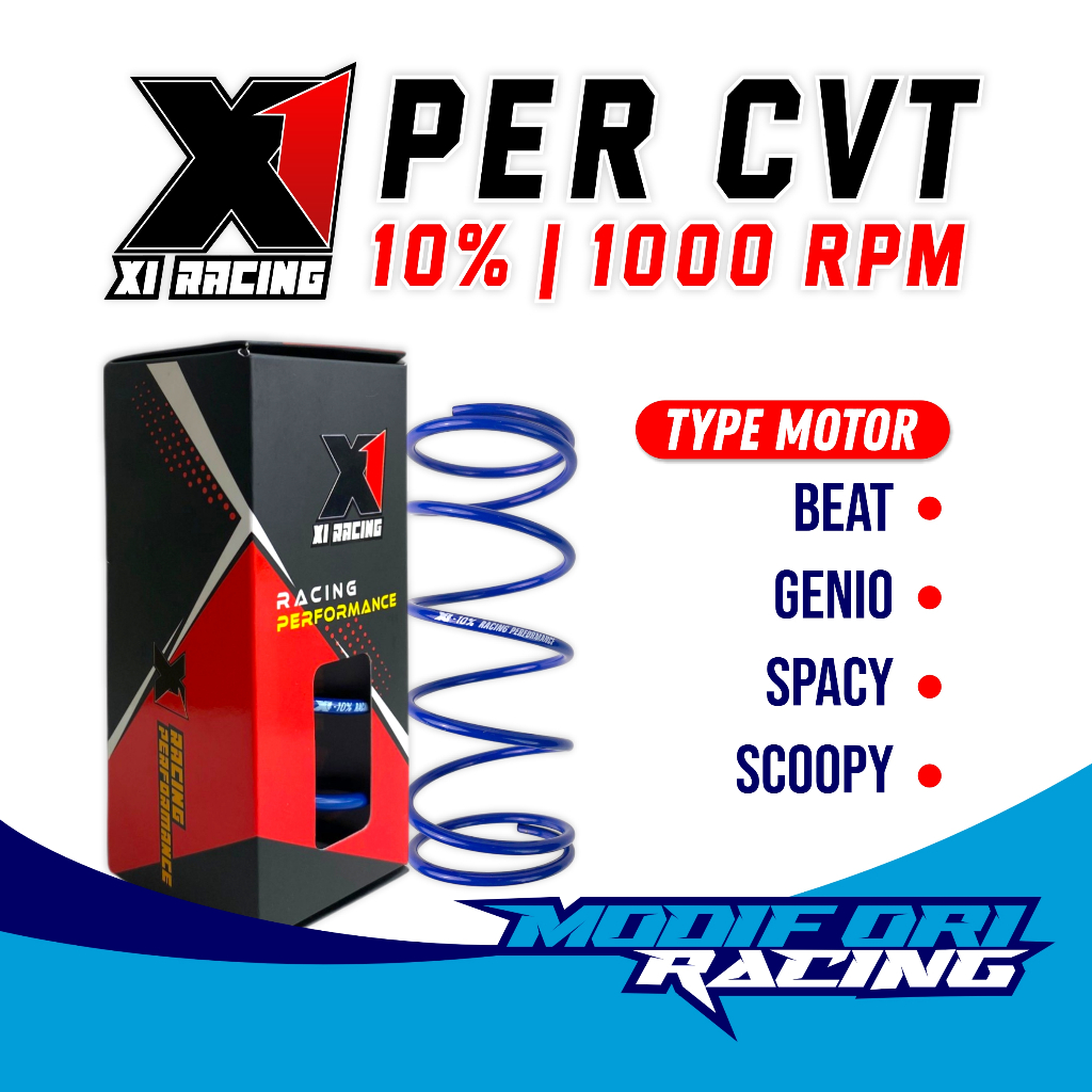 Jual PER CVT 1000 RPM X1 RACING - HONDA BEAT SCOOPY GENIO SPACY ...