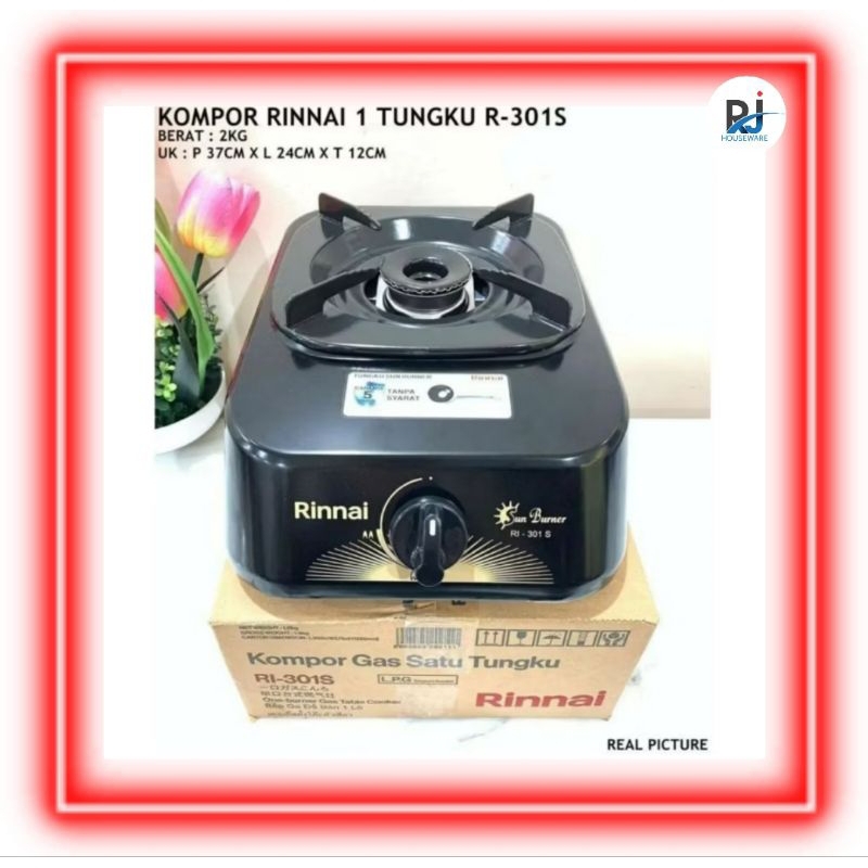 Jual KOMPOR 1 TUNGKU RINNAI RI301S | Shopee Indonesia