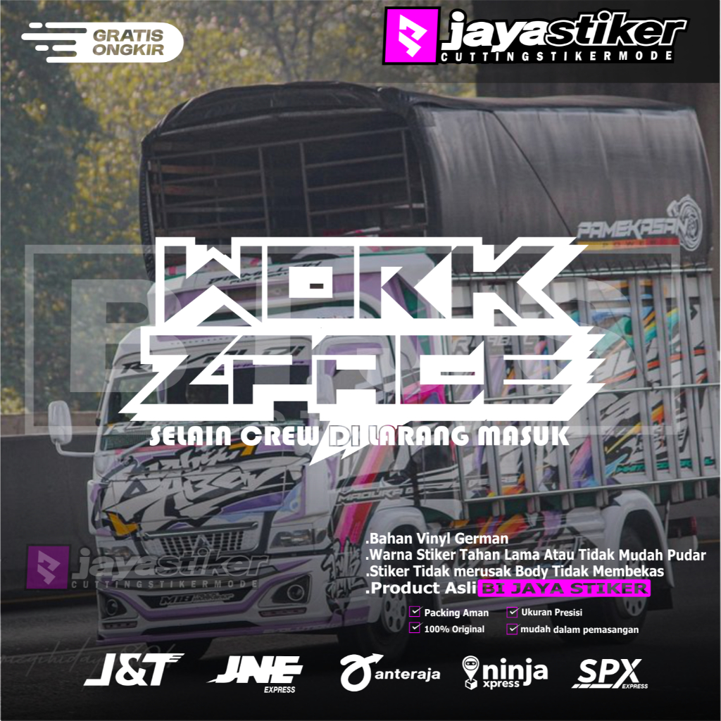 Jual (COD) Cutting Stiker Kaca Truk Mobil Canter Pick up L300 Body Variasi Kaca Bodi Samping ...