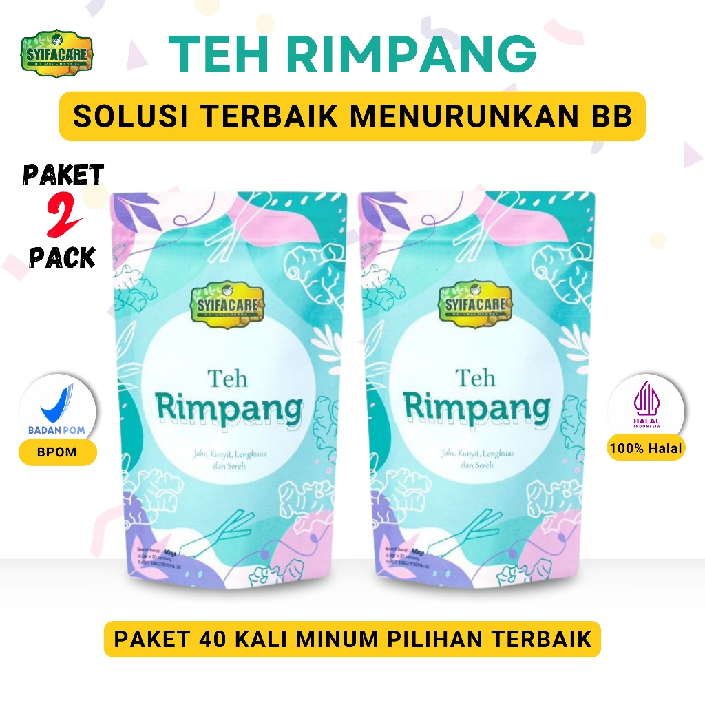 Jual Paket 2 Bungkus Teh Rimpang Syifacare Teh Celup Rempah 100% Bahan ...