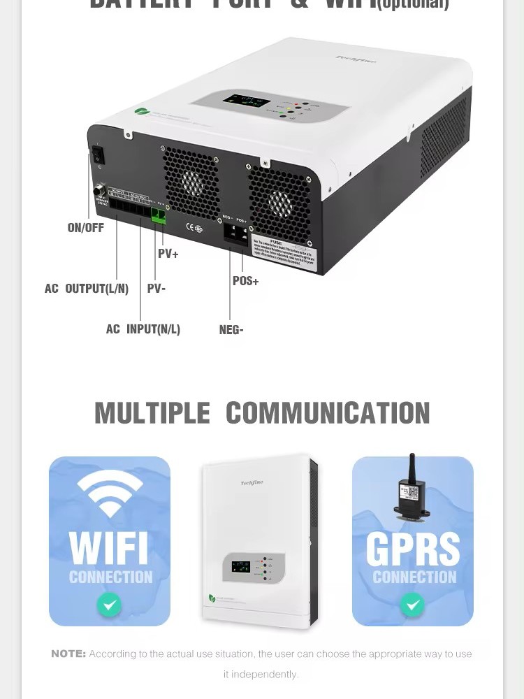 Jual Techfine 3KVA 5KVA Solar Inverter 48V Off Grid Inverter for Solar ...