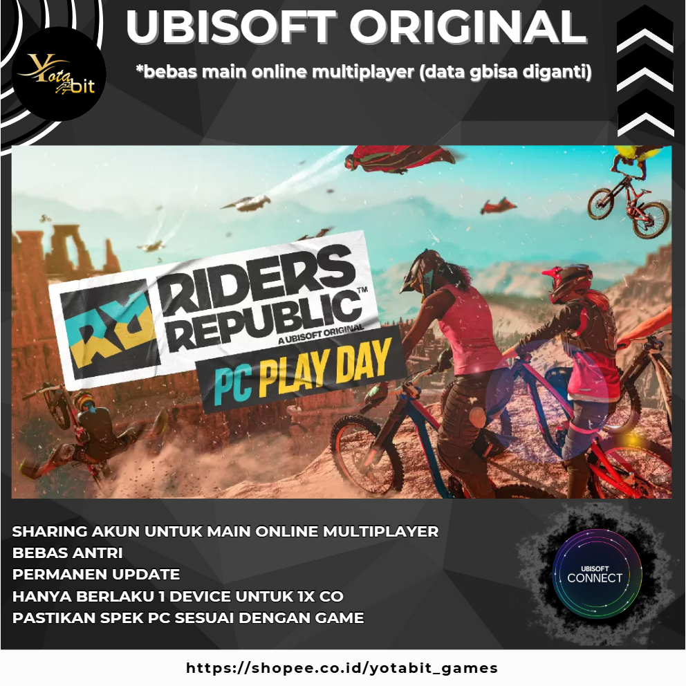 Jual Riders Republic Original Ubisoft Bisa Online Multiplayer Coop Game ...