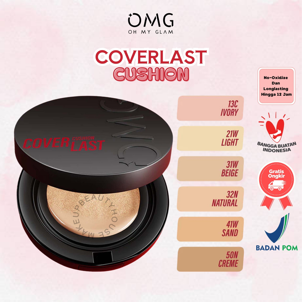 Jual OMG OH MY GLAM Coverlast Cushion 15g - Cushion Foundation ...