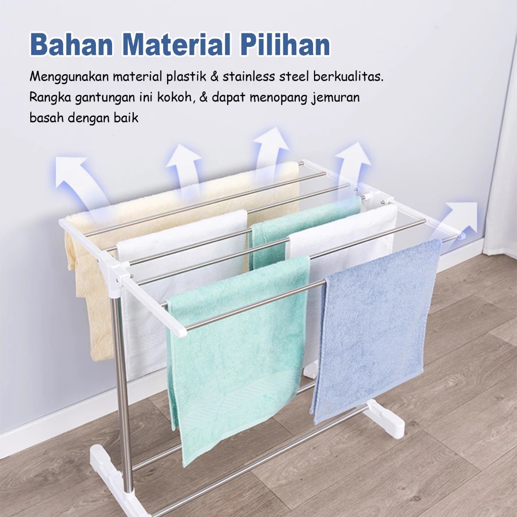 Jual Jemuran Handuk terbaru / Rak Handuk Besi Coating / Rak Rakit ...