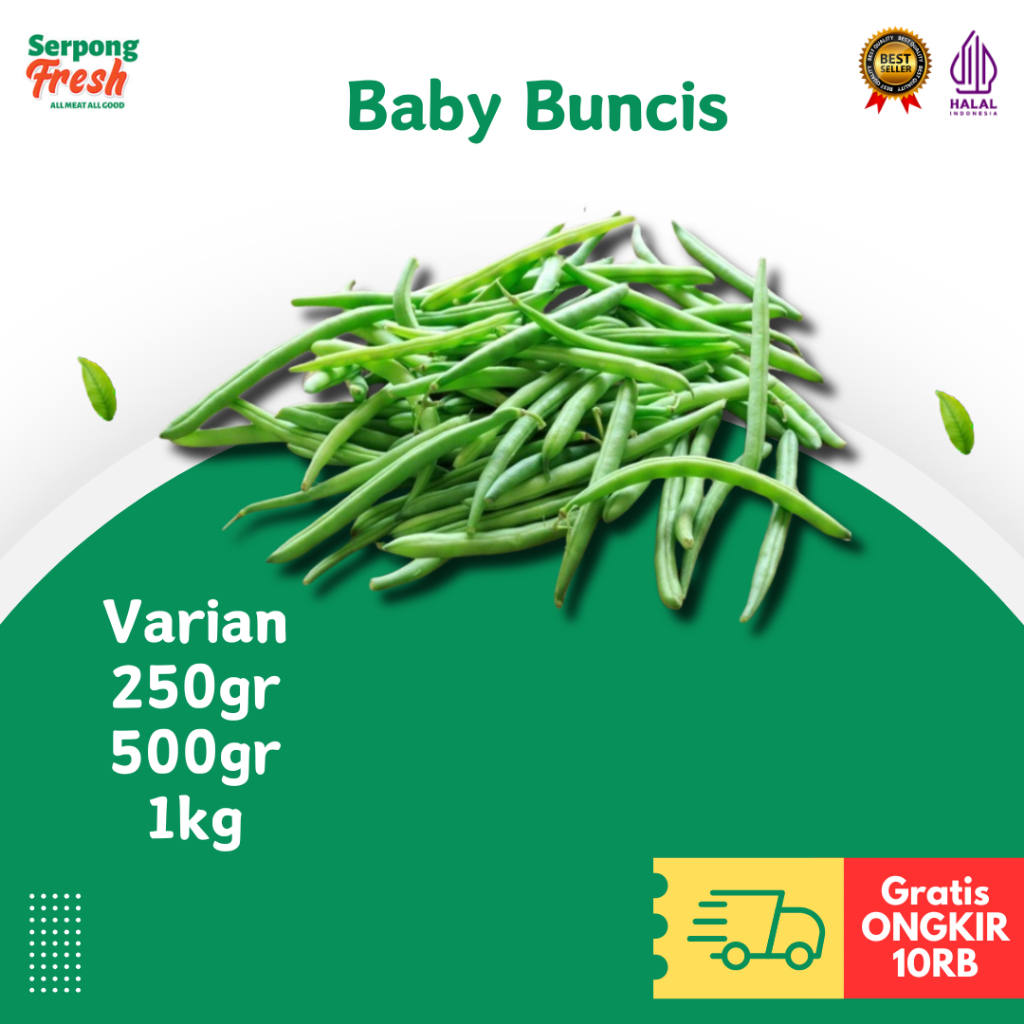 Jual Baby Buncis / Buncis Kenya Segar 250gr 500gr 1kg Sayuran Fresh ...